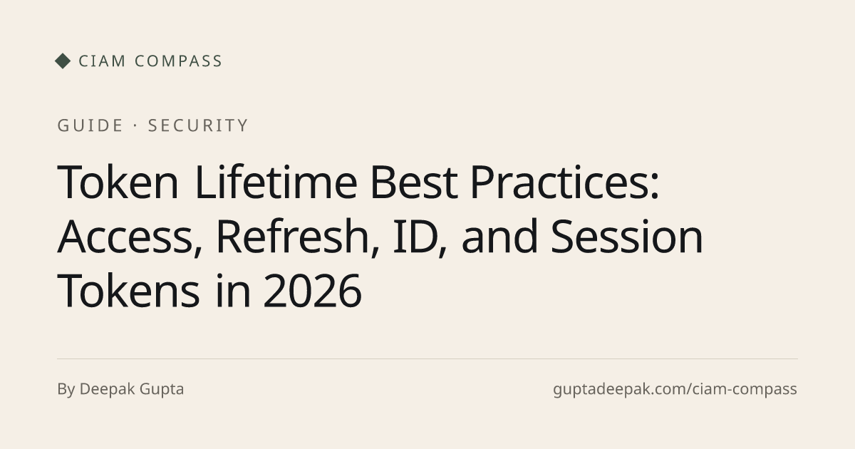 Token Lifetime Best Practices: Access, Refresh, ID, and Session Tokens ...