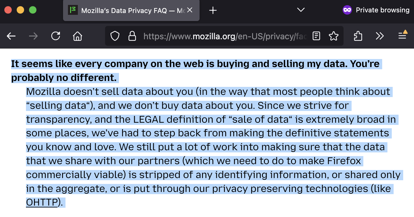 Mozilla's Data Practices and Privacy Evolution: Recent Developments ...